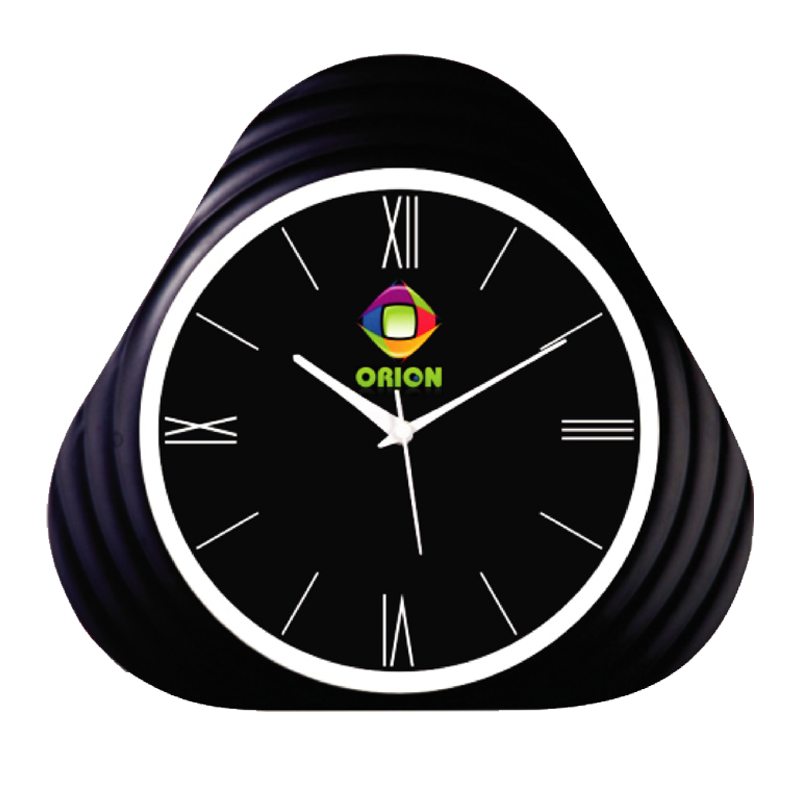 Orion - 11 inch promotional wall clock - Triangular Clock – Eleven55 Orion - 11 inch promotional wall clock - Triangular Clock – Eleven55